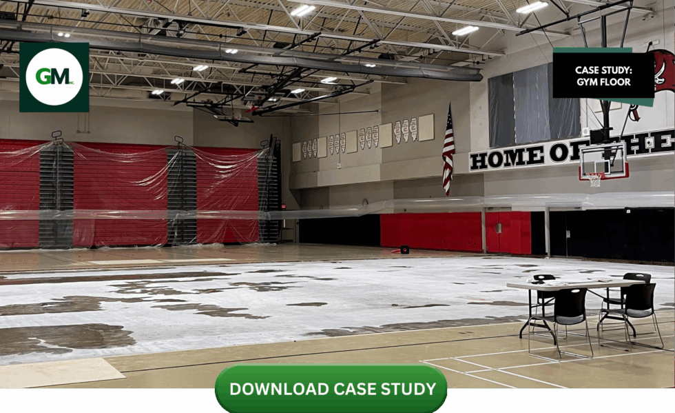 Gym Floor Installation - Dehumidification for Contractor - Garrett McKenzie